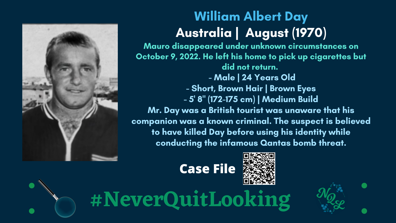 William 'Billy' Day — The Suitcase Detective