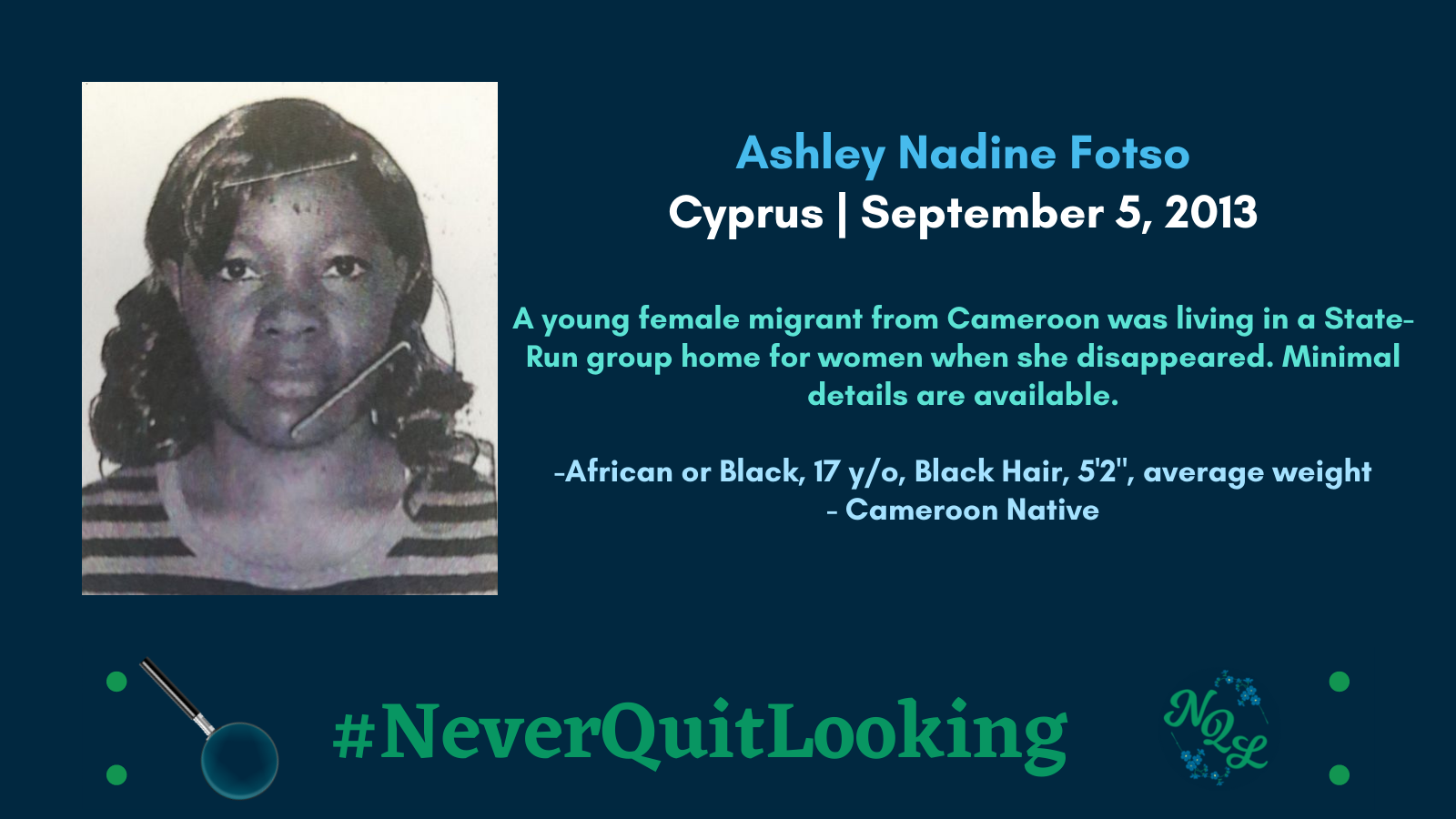 Ashley Nadine Fotso: Immigrant Girl Vanishes from Cyprus Youth Home ...