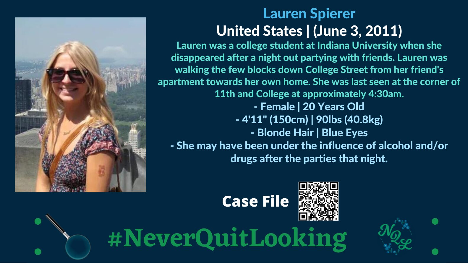 Lauren Spierer (Missing Person) — The Suitcase Detective